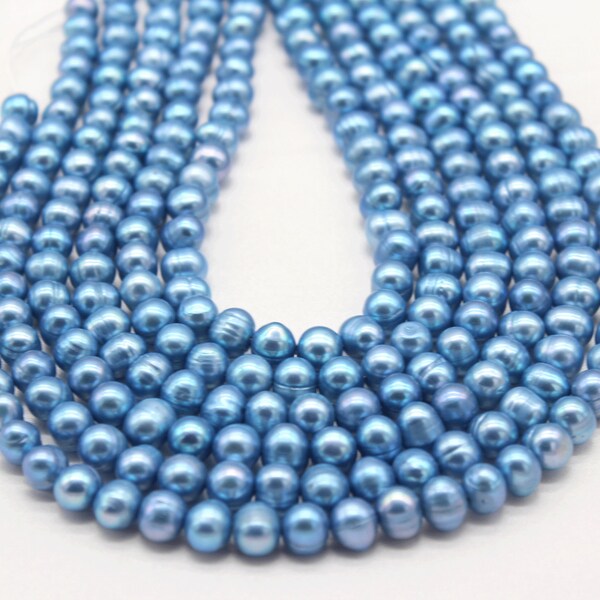 Sky Blue Pearls - Etsy