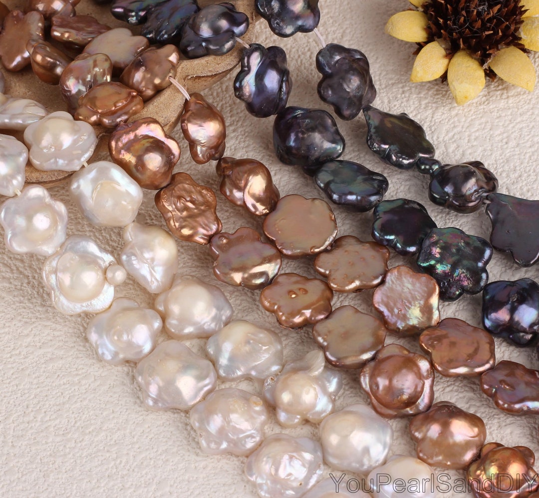 15-17mm Rare Flower Shape Pearls,genuine Freshwater Pearl Bead ...