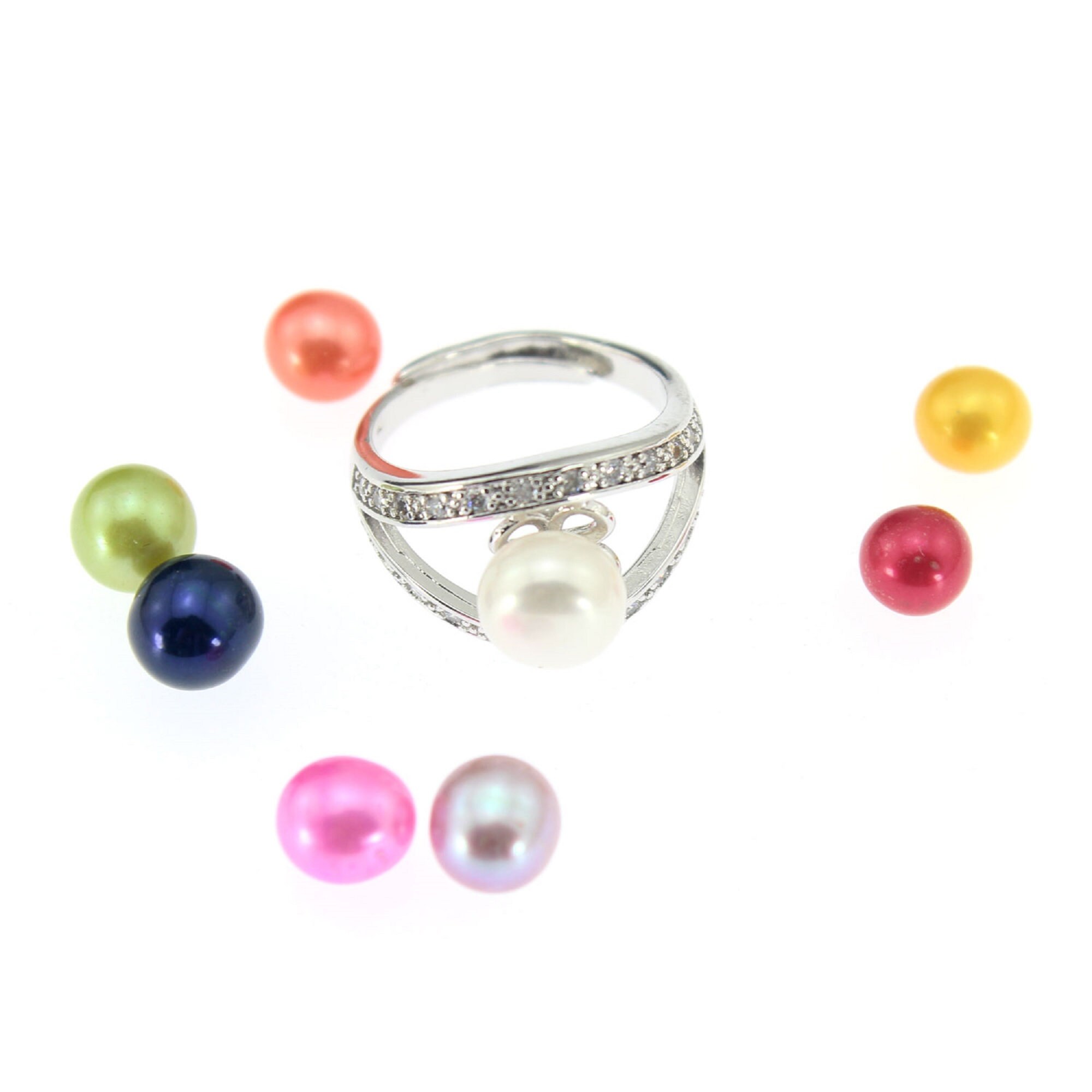 925 Silver Ringadjustable Ring Blank Ring Setting for Half - Etsy