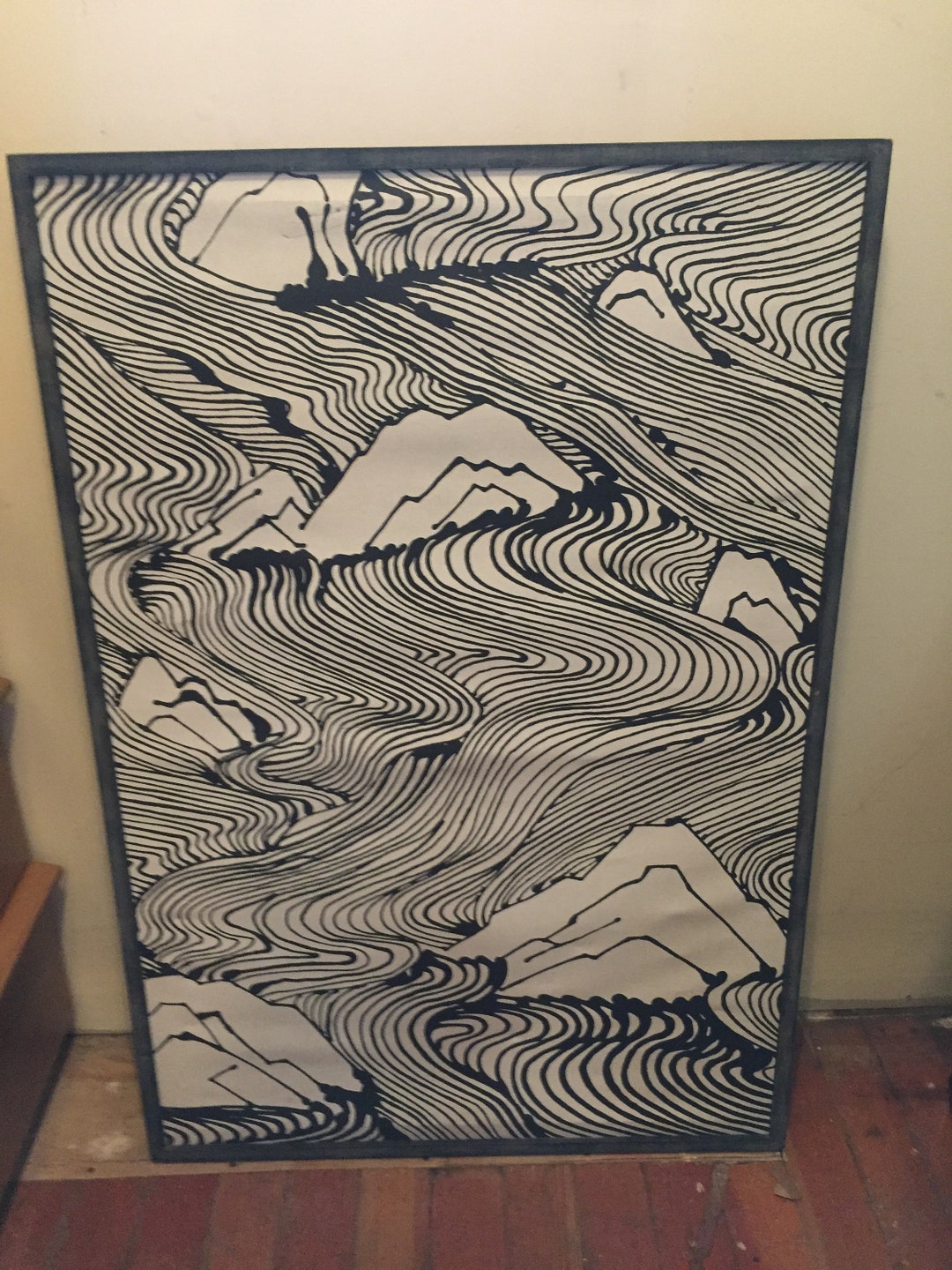 Large Original Tom Tru Oil on Canvas Painting - Etsy