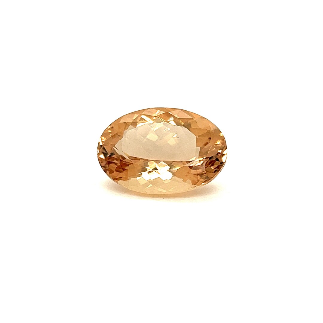 11.71 Cts Natural Peachy Morganite OVAL 12.90x17.93x8.74 MM Eye Clean ...