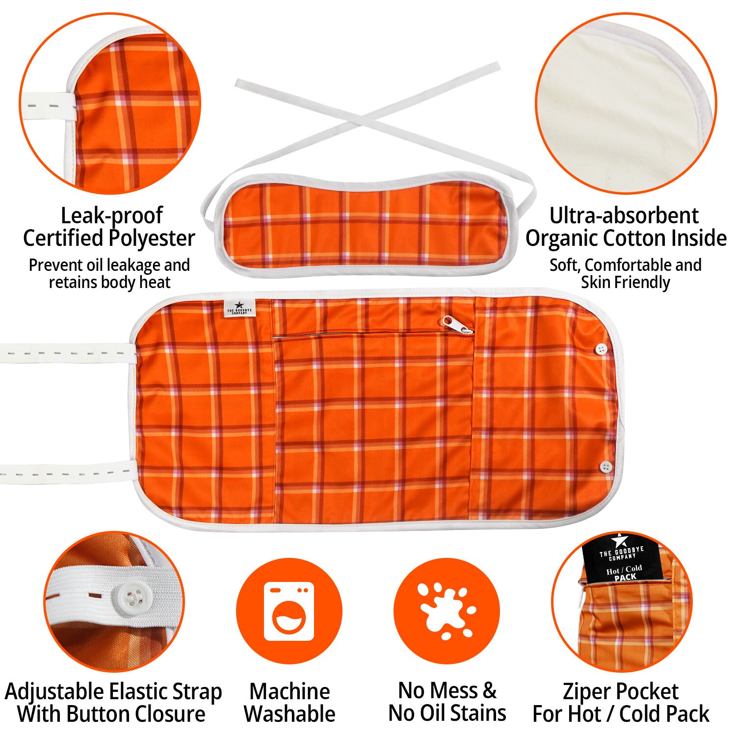 Two Castor Oil Pack Wraps With Hot/cold Pads + Hexane Free Virgin 16.90 ...