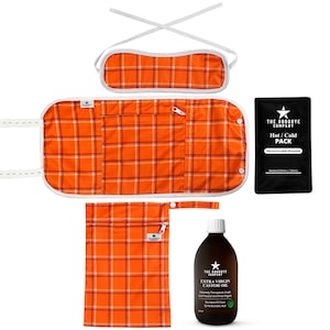Two Castor Oil Pack Wraps With Hot/cold Pads + Hexane Free Virgin 16.90 ...