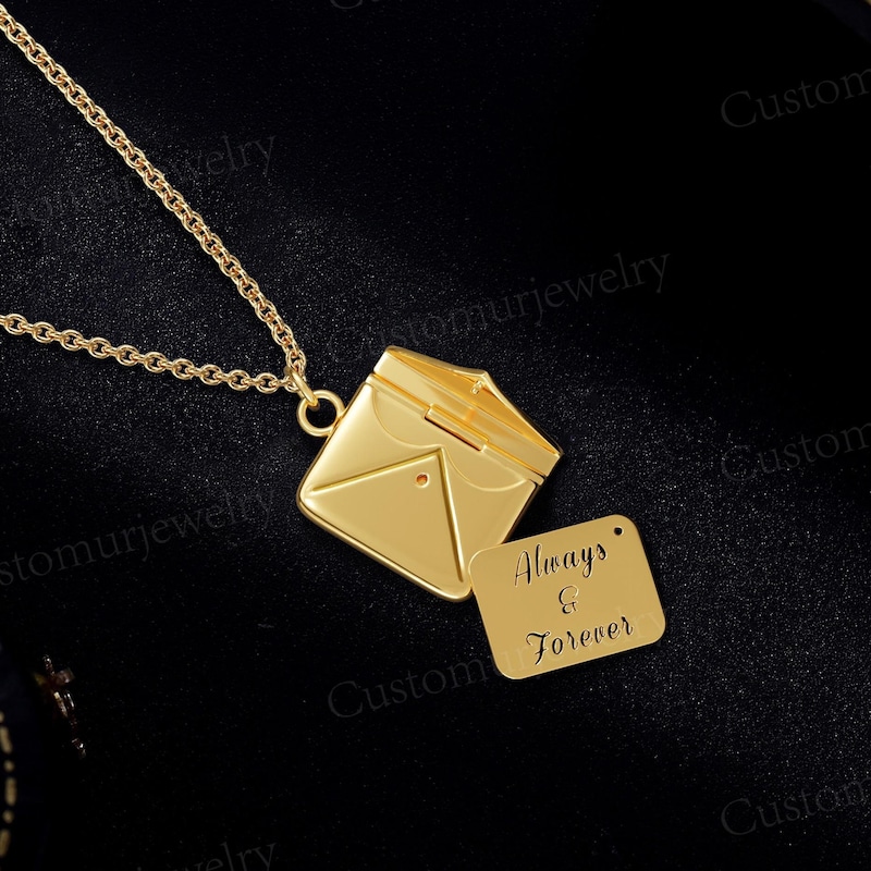 Envelope Necklace - Etsy