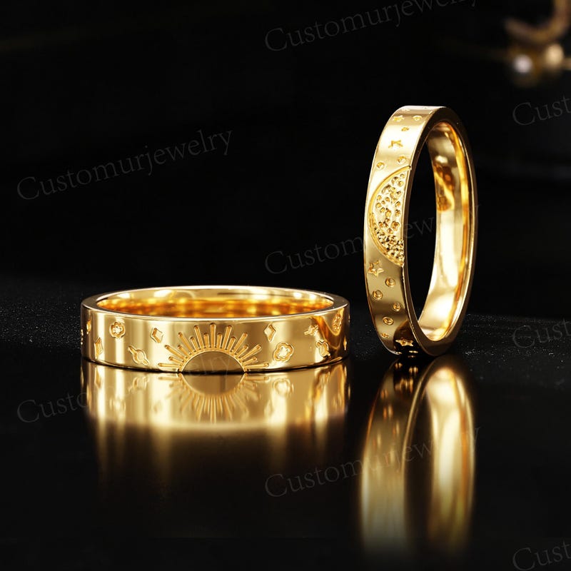 Moon Stone Anniversary Band - Etsy