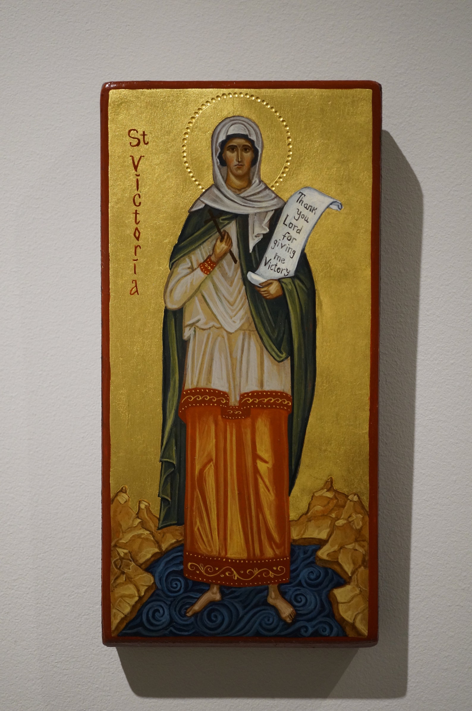 St. Viktoria (nika) of Corinth,icon, Orthodox Icon, Handmade, Original ...