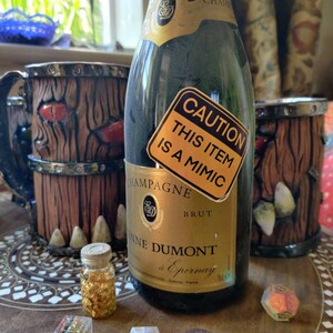 10 Mimic Warning Stickers - Etsy