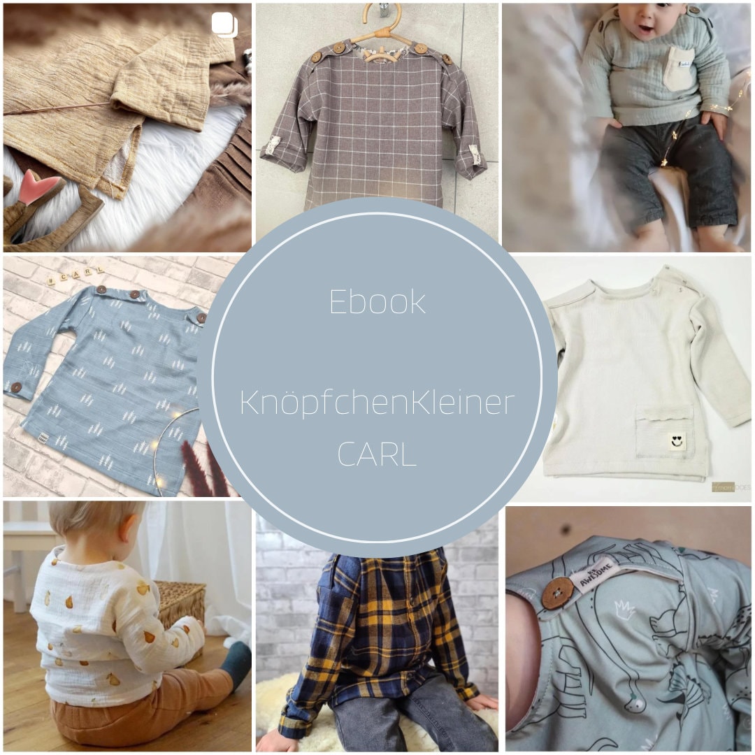Knoepfchenkleiner CARL, Shirt Pattern, Button Placket, Beamer Pattern ...