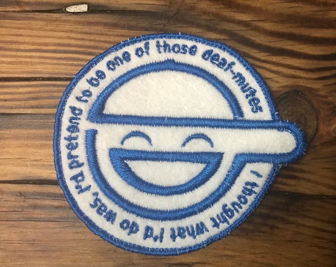 Laughing Man Logo Patch - Etsy