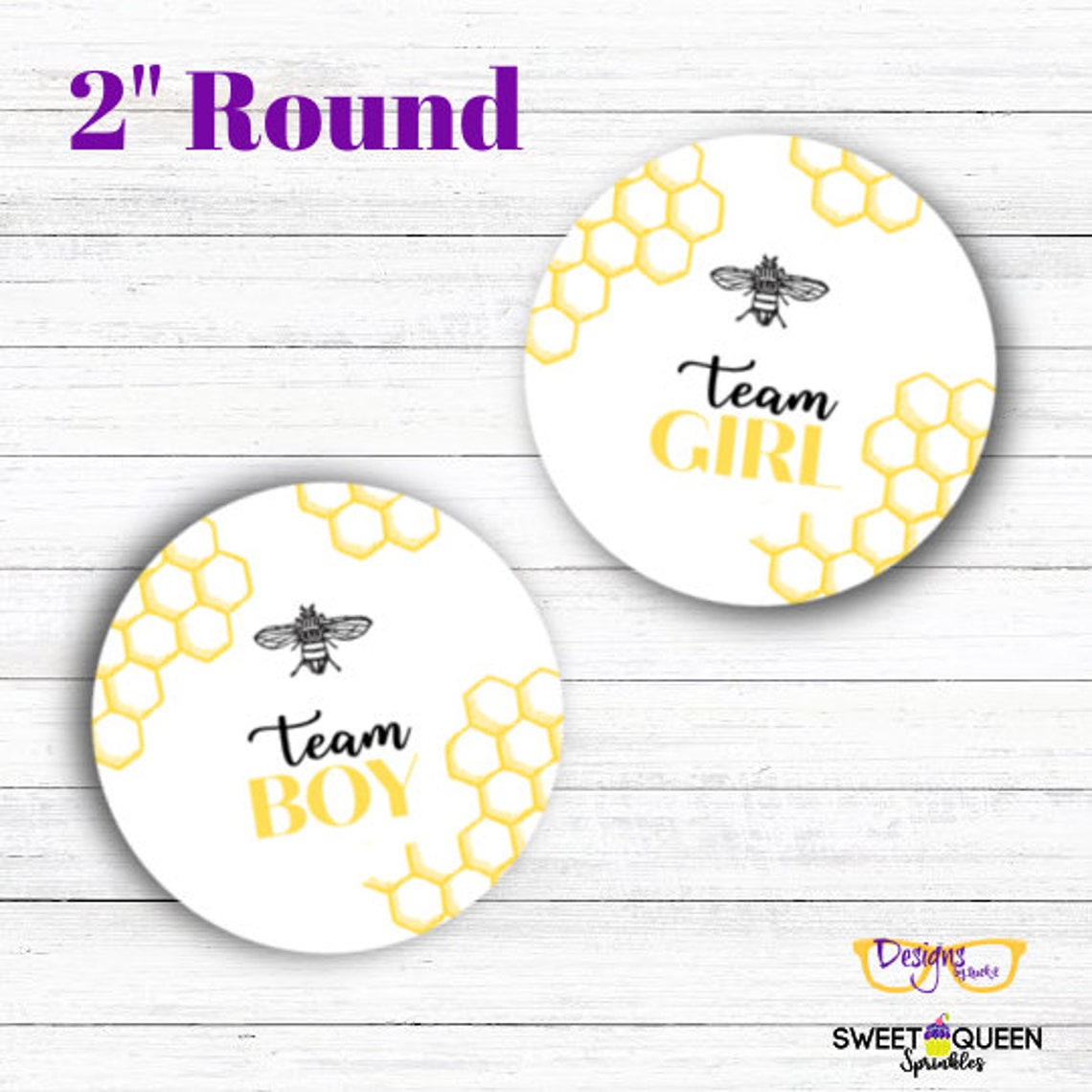 Elegant Bee Team Girl Team Boy Tags Cute Print at Home | Etsy