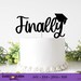 Finally Grad Cap Cake Topper SVG | Graduation Cake Topper PNG | Easy ...
