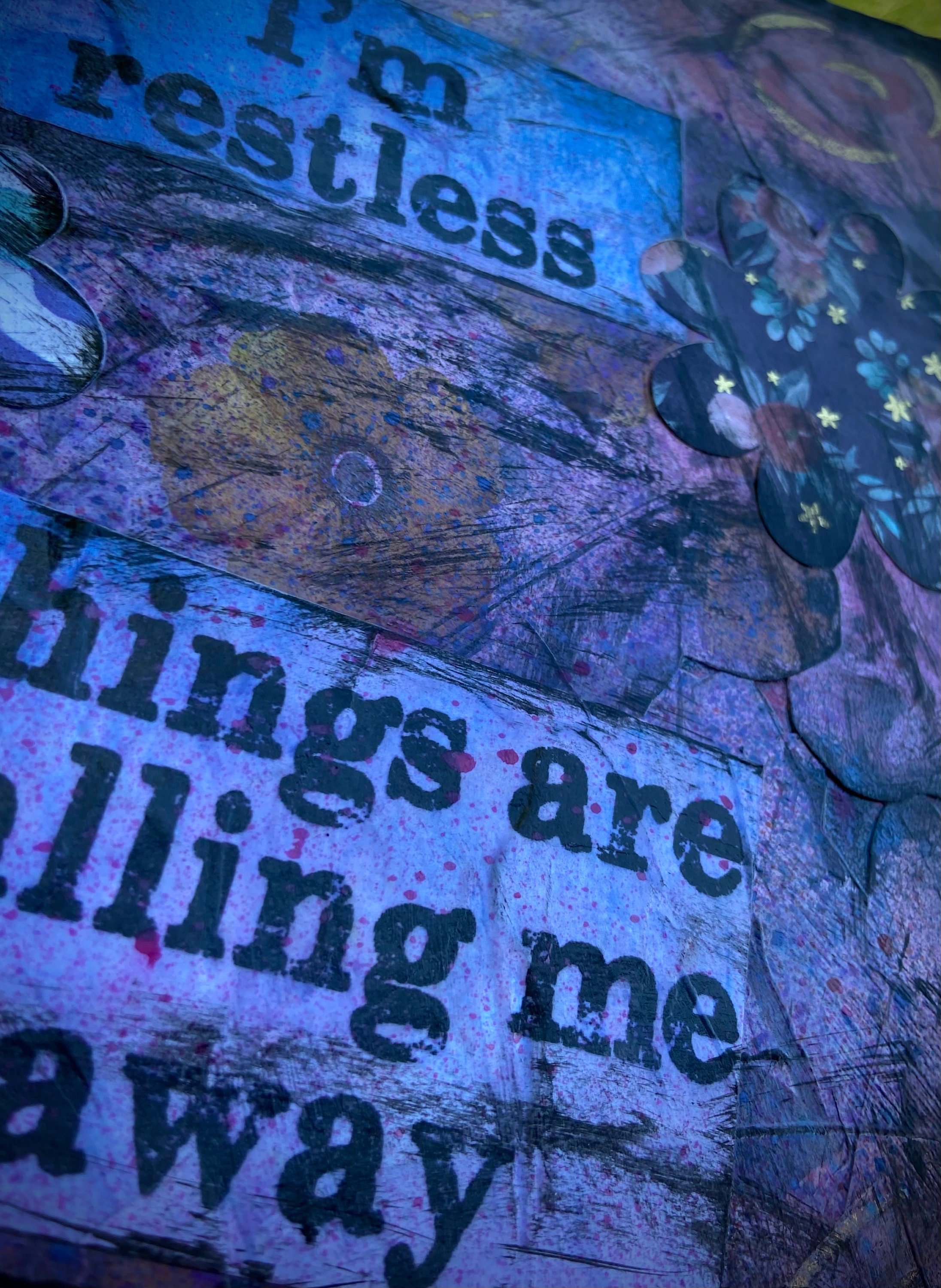 Anais Nin Poetry Mixed Media Collage Canvas Art - Etsy