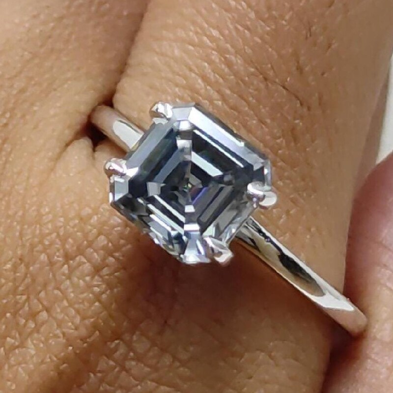 Grey Spinel Ring - Etsy