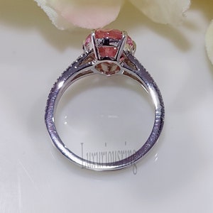 Barbie Ring, Pink Diamond Engagement Ring, 3.00 Ct Pink Pear Lab ...