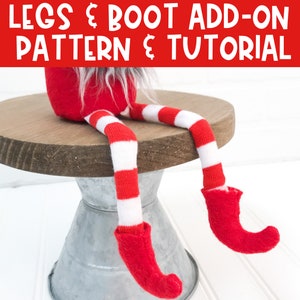 Gnome Legs & Boots Add-on Pattern ONLY - Use With Home Sweet Gnome ...