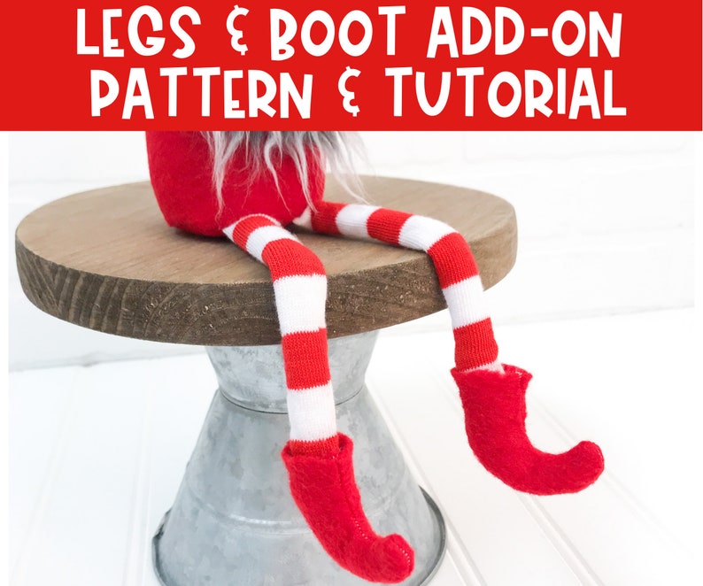 Gnome Legs & Boots Add-on Pattern ONLY - Use With Home Sweet Gnome ...