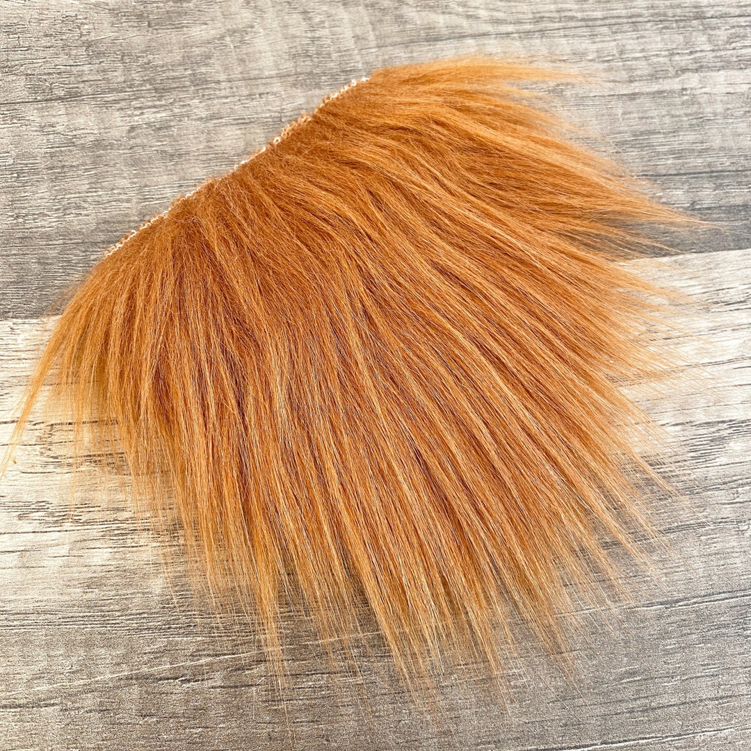 Pre-cut Straight Rust Orange Gnome Beard - Faux Fur - Beard Hair ...