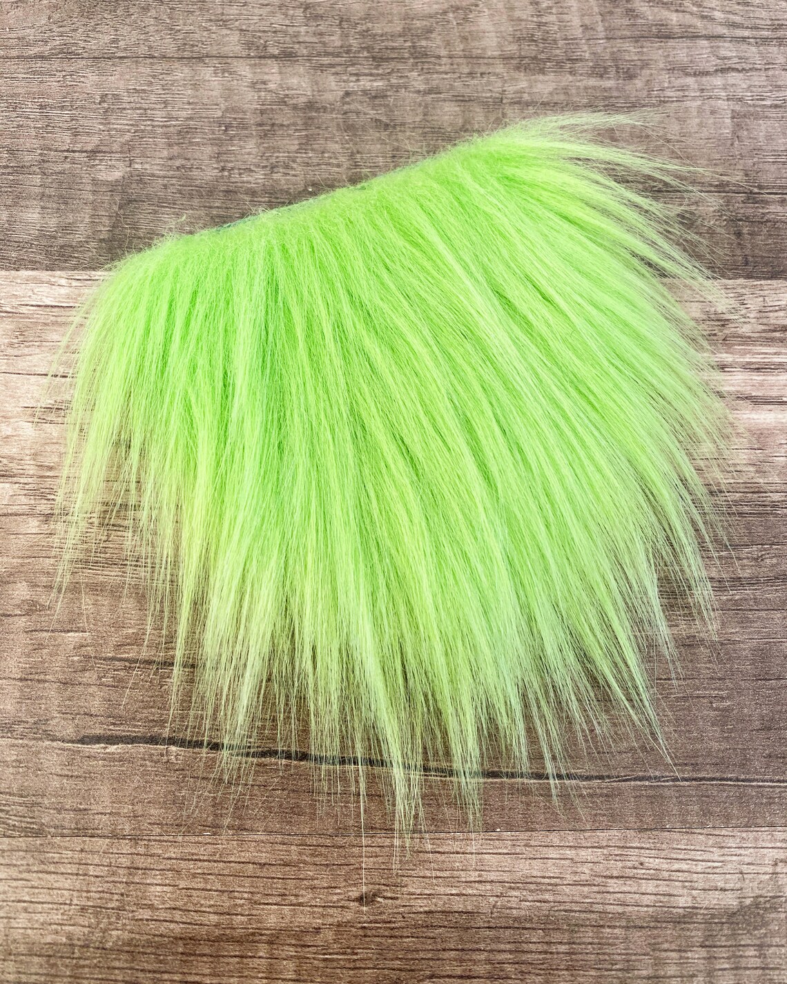 Pre-cut Straight Lime Green Gnome Beard - Faux Fur - Beard Hair ...