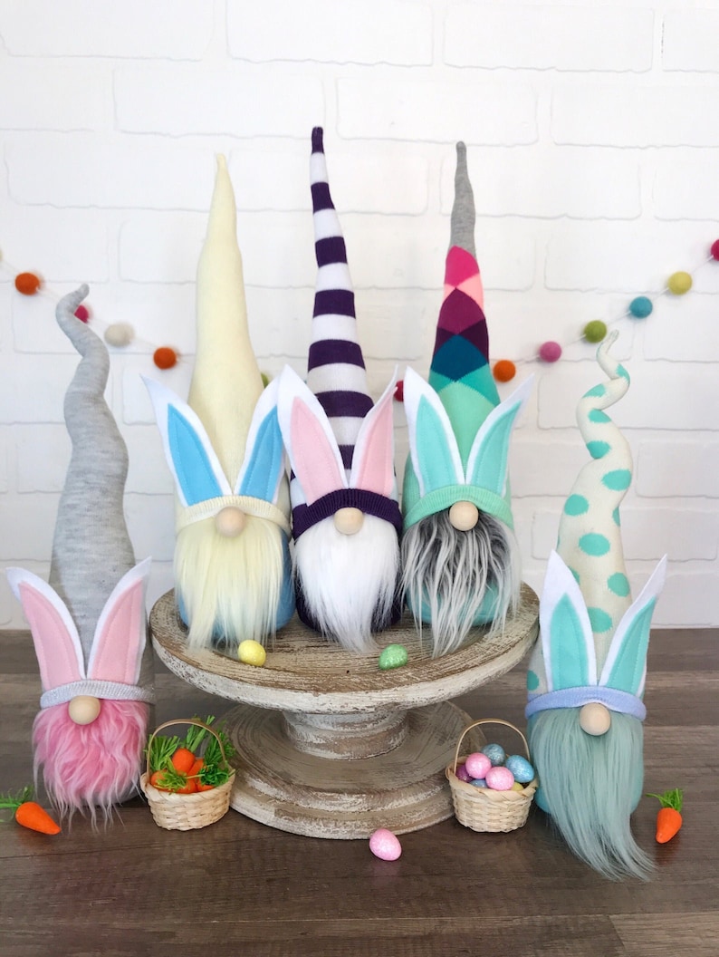 Easter Bunny Gnome Ears Add-on Pattern ONLY - Use With Home Sweet Gnome ...