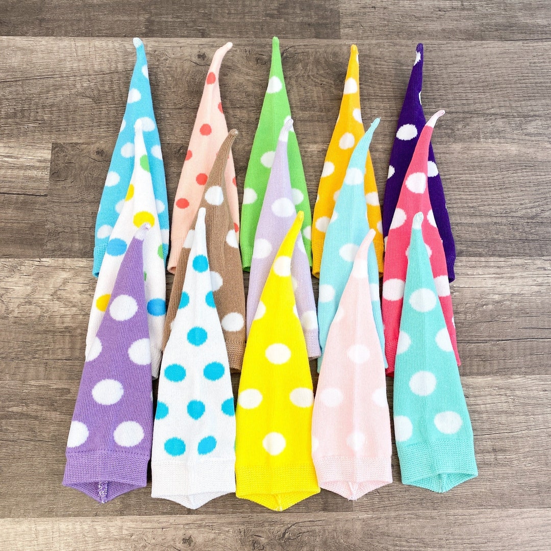 MYSTERY Pack of 5 - Pre-sewn Gnome Hat - Polka Dot Gnome Hat Pack ...
