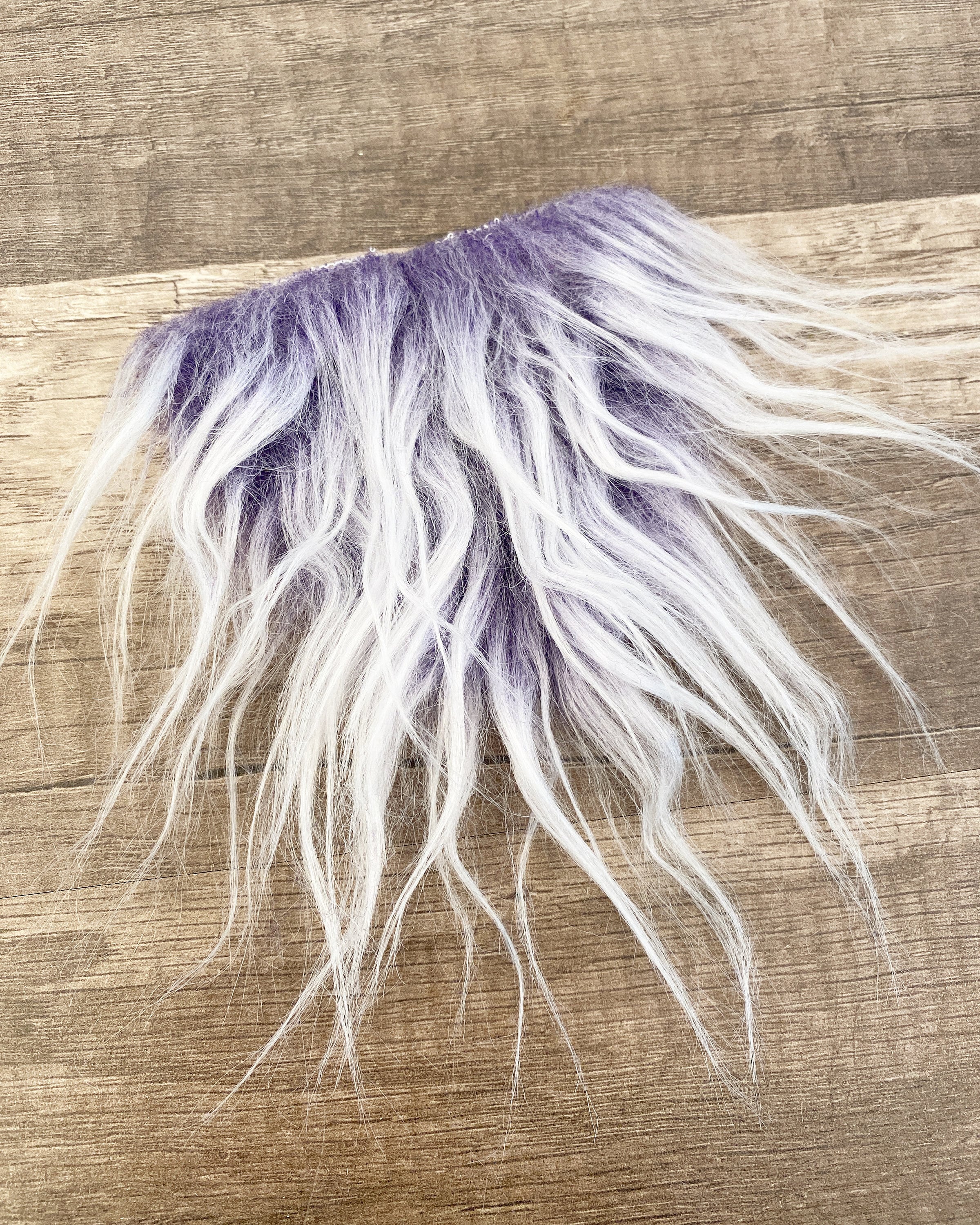 Pre-cut Curly Frosted Purple Gnome Beard Faux Fur Beard - Etsy