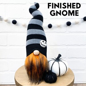 No Sew DIY Kit Halloween Gnome Skeleton Gnome Skellington Gnome ...