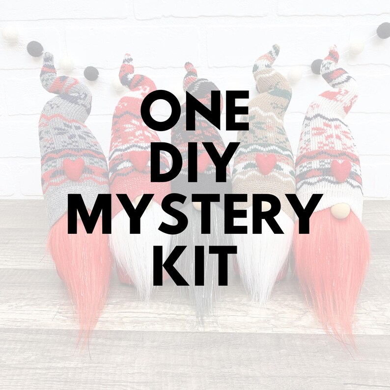 Mystery Christmas Sweater Gnome Kit - No Sew Gnome Making Kit - Tinsel ...