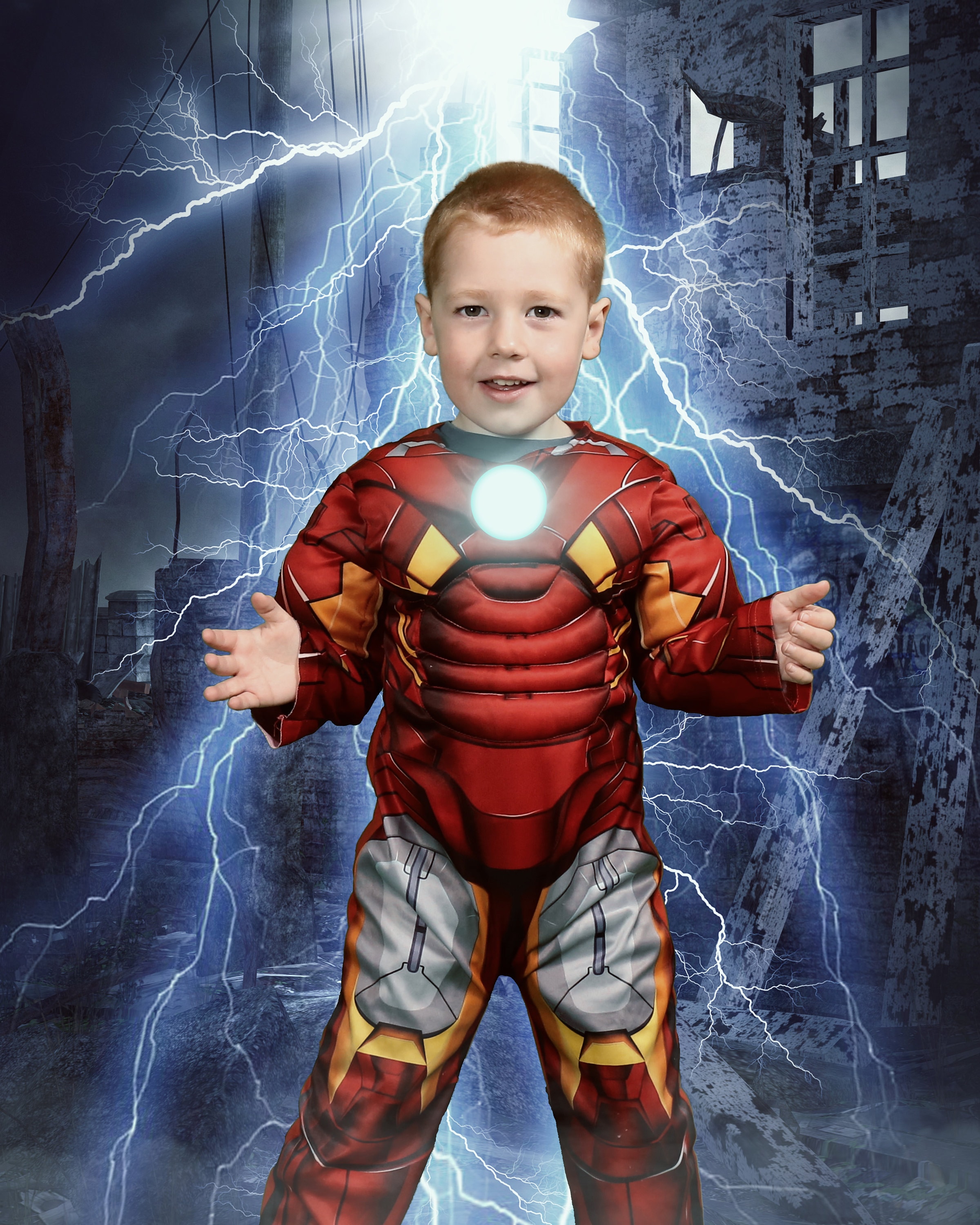 Superhero Portrait Custom super hero portrait CYBORG Portrait ...