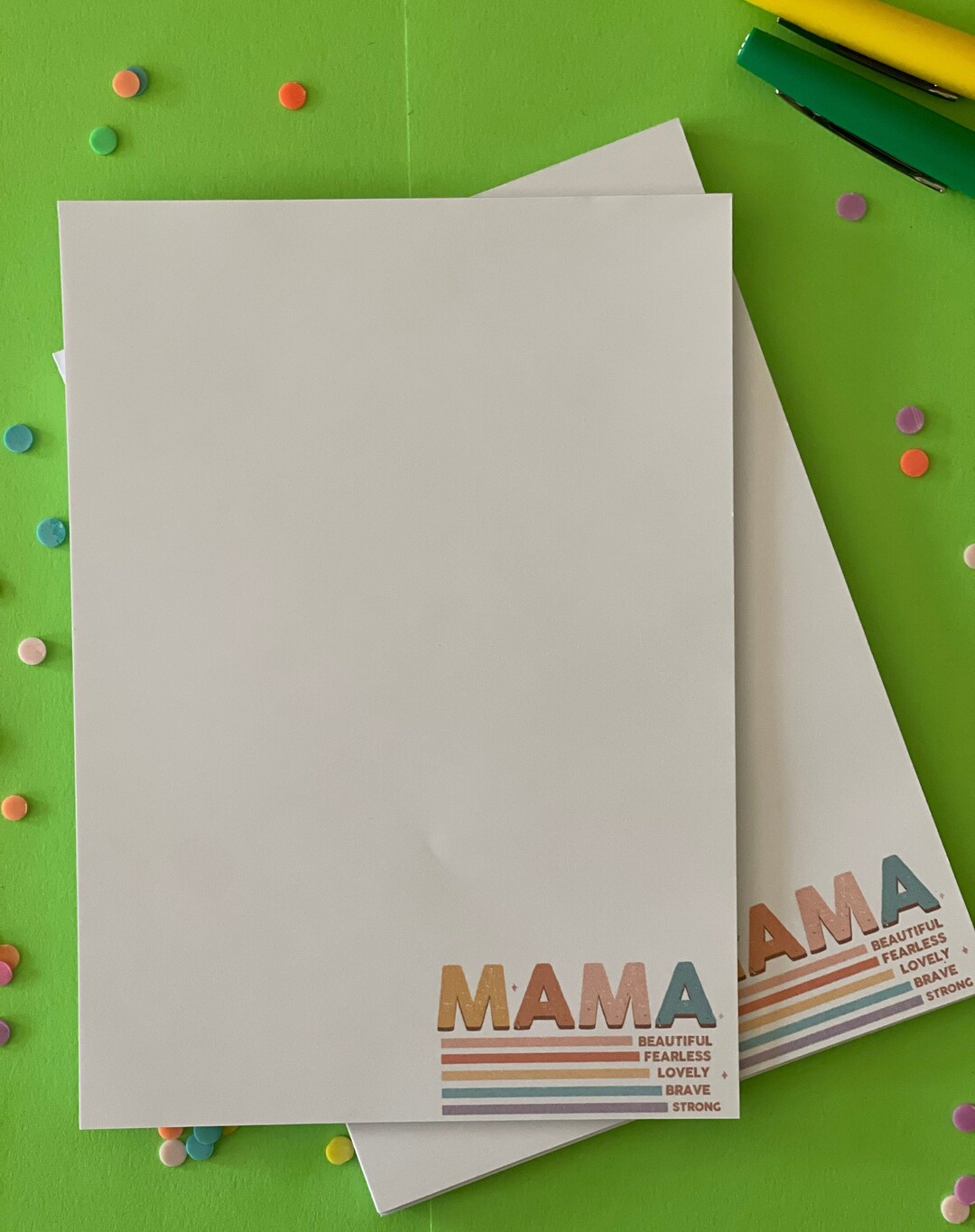 Mama Inspirational Notepad, 5x7 Notepad, Blank Notepad, Beautiful ...