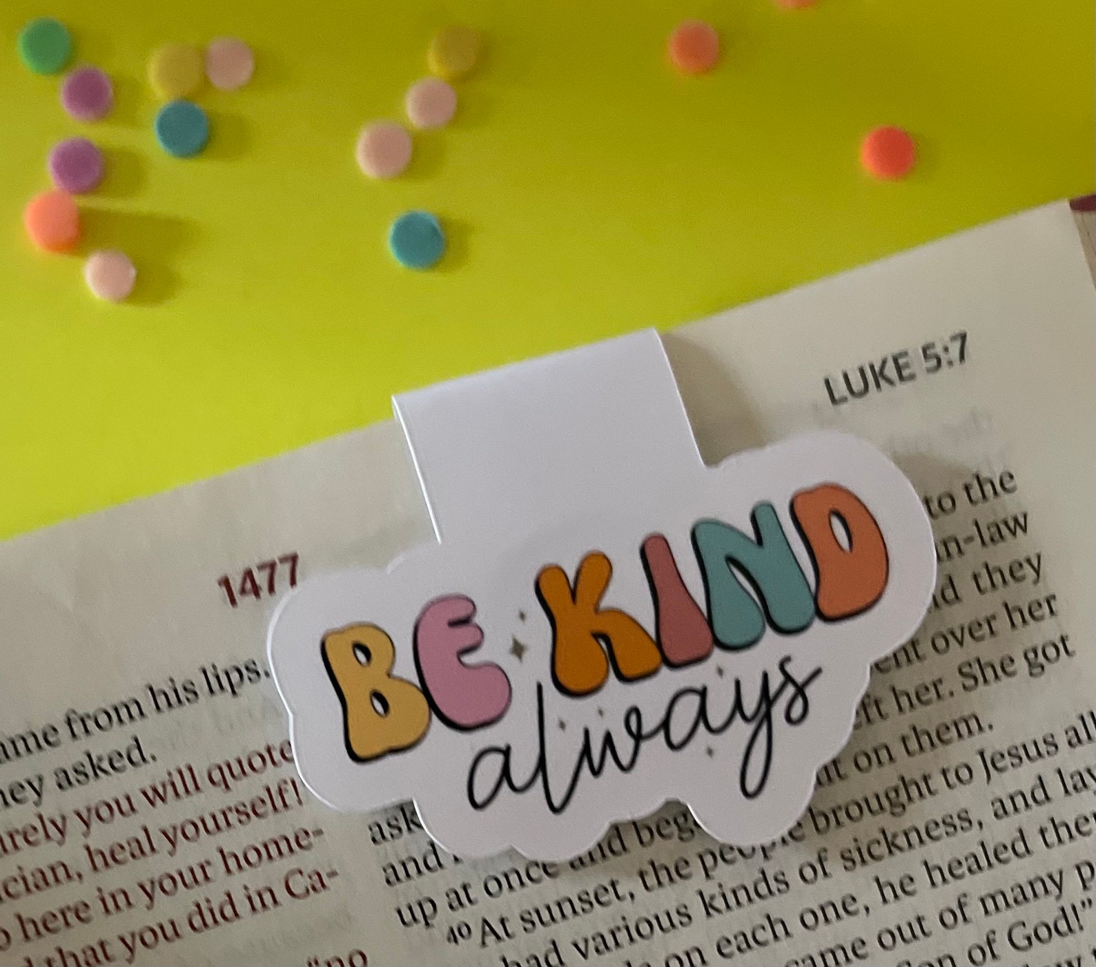 Be Kind Always Magnetic Bookmark, Planner, Journaling, Inspirational ...