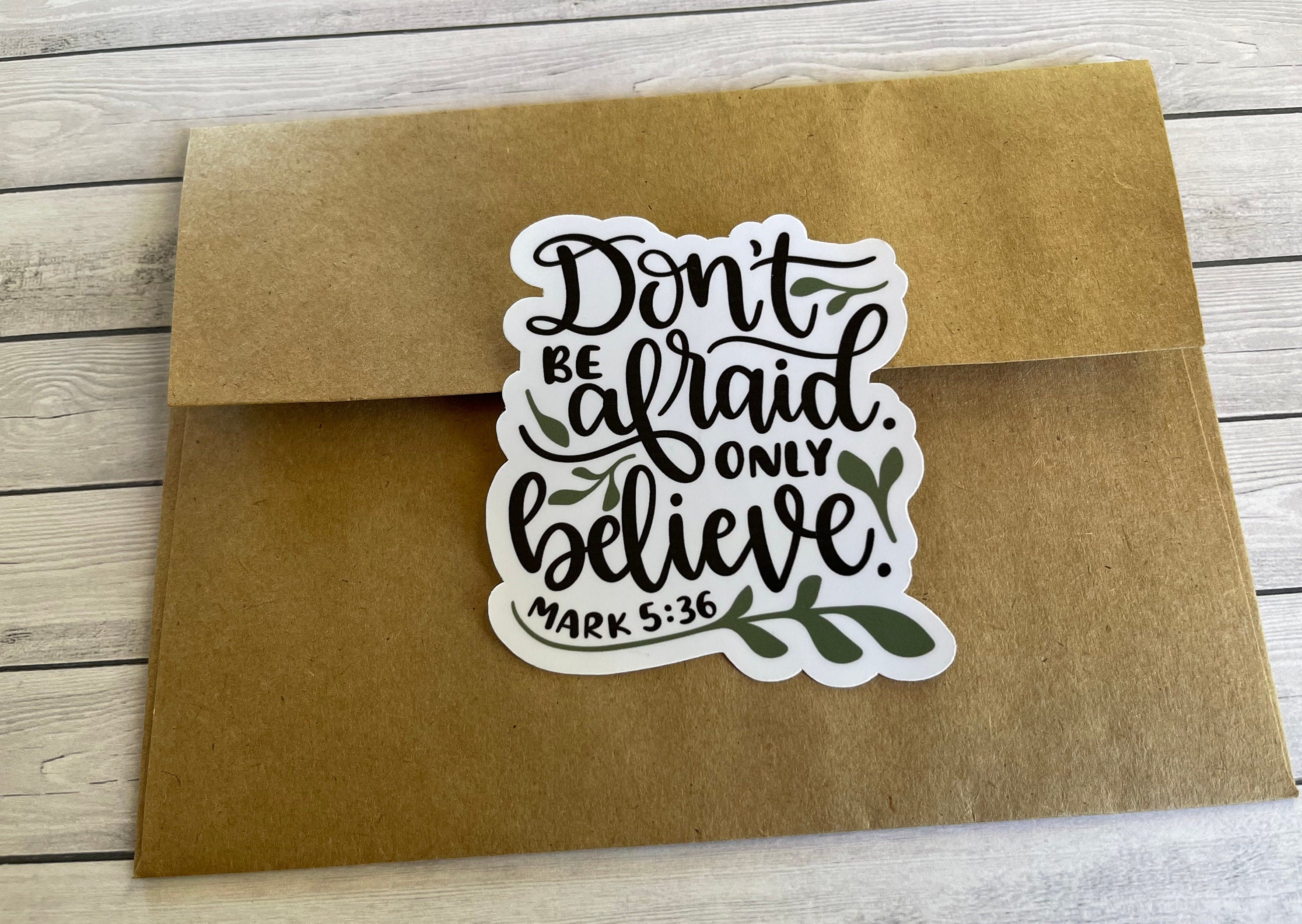 Bible Verse Sticker, Faith Sticker, Religious Sticker, Scripture ...