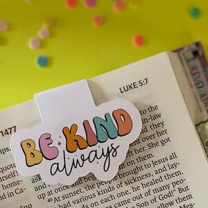 Be Kind Always Magnetic Bookmark, Planner, Journaling, Inspirational ...