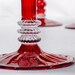 Set of 3 Goblets Vintage New Ruby Red Glass Goblets Handmade With H:10 ...