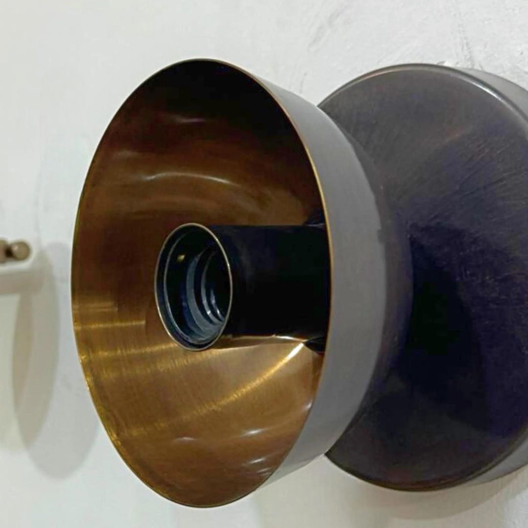 Industrial Sconce Light - Brass Wall Sconce - Wall Light Sconce ...