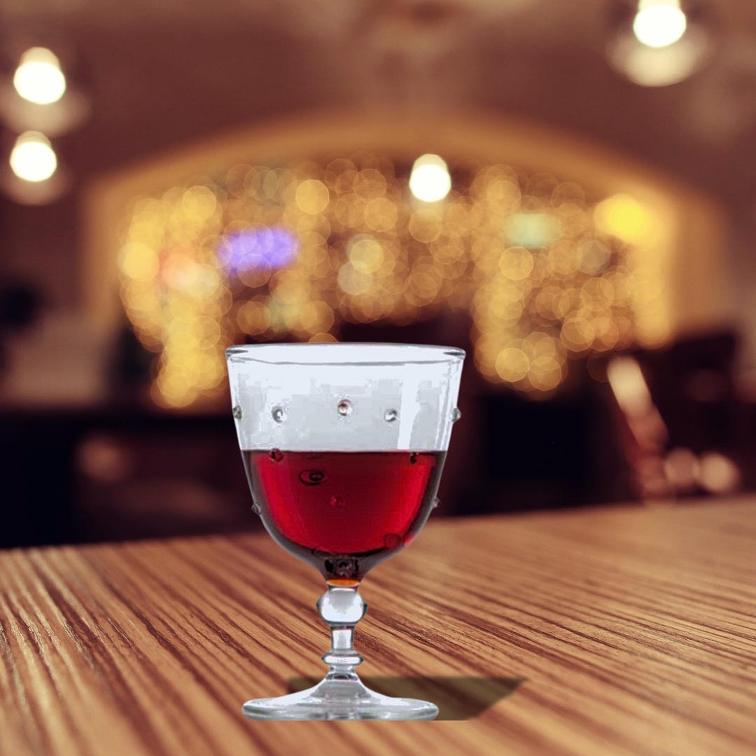 Clear Goblet Art Glass Blown Handmade - Handmade Glass Goblet - Modern ...
