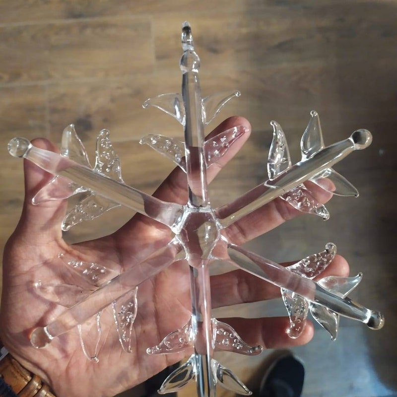 Clear Snowflakes - Etsy