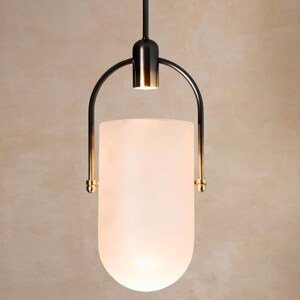 Modern Pendant Light Arc Well Pendant Light Ceiling Light Glass Blowing ...