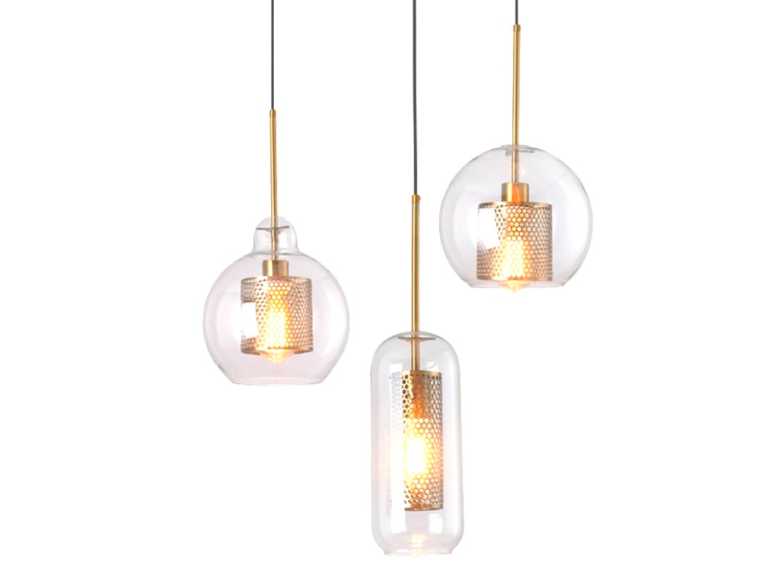 Kitchen Pendent Modern Glass Ball Chandelier Custom Pendent - Etsy
