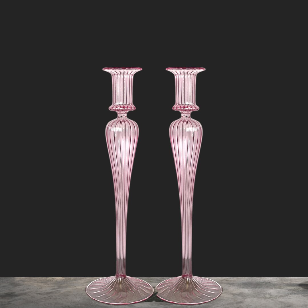 Set of 2 Candlesticks - Pairs of Brilliant Modern Table Candlesticks ...
