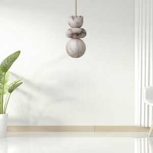 Alabaster Pendent Light Wall Light Fixture Modern Alabaster Ceiling ...