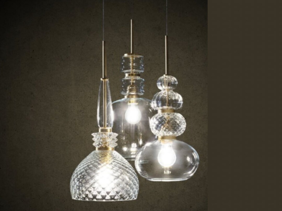 Custom Pendant Set of three light fixture pendant light Ceiling lamp ...