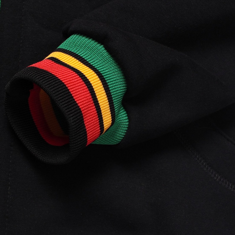 Rasta Reggae Zip Hoodie | Rootswear by Dub Lion - Etsy