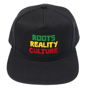Roots Reality Culture Snapback Cap, Reggae Music Rasta Movement Flat ...