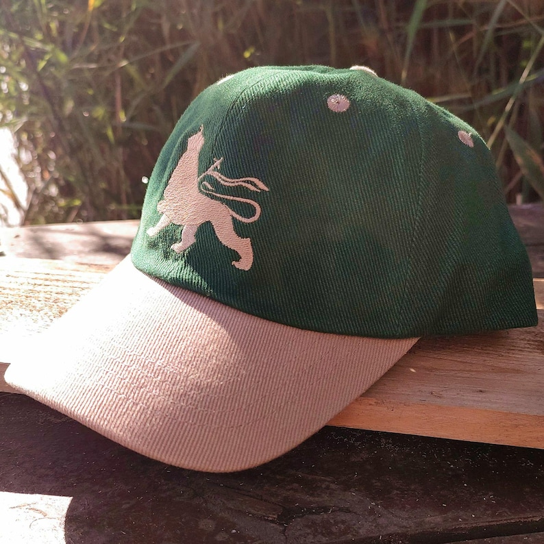 Rasta, Low Profile Cap, Conquering Lion of the Tribe of Judah, Green ...
