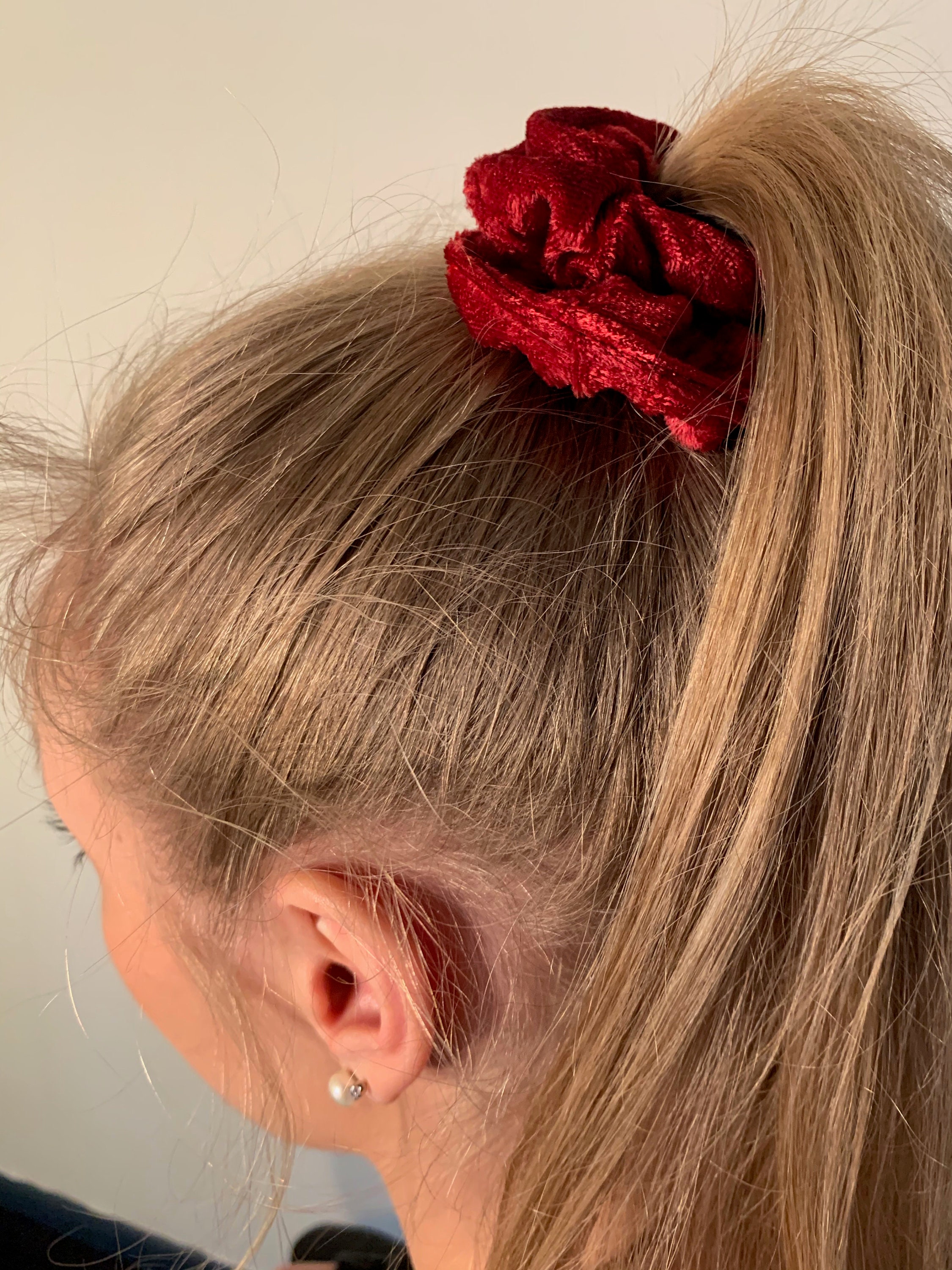 Single Cotton or Velvet Hair Scrunchie - Etsy