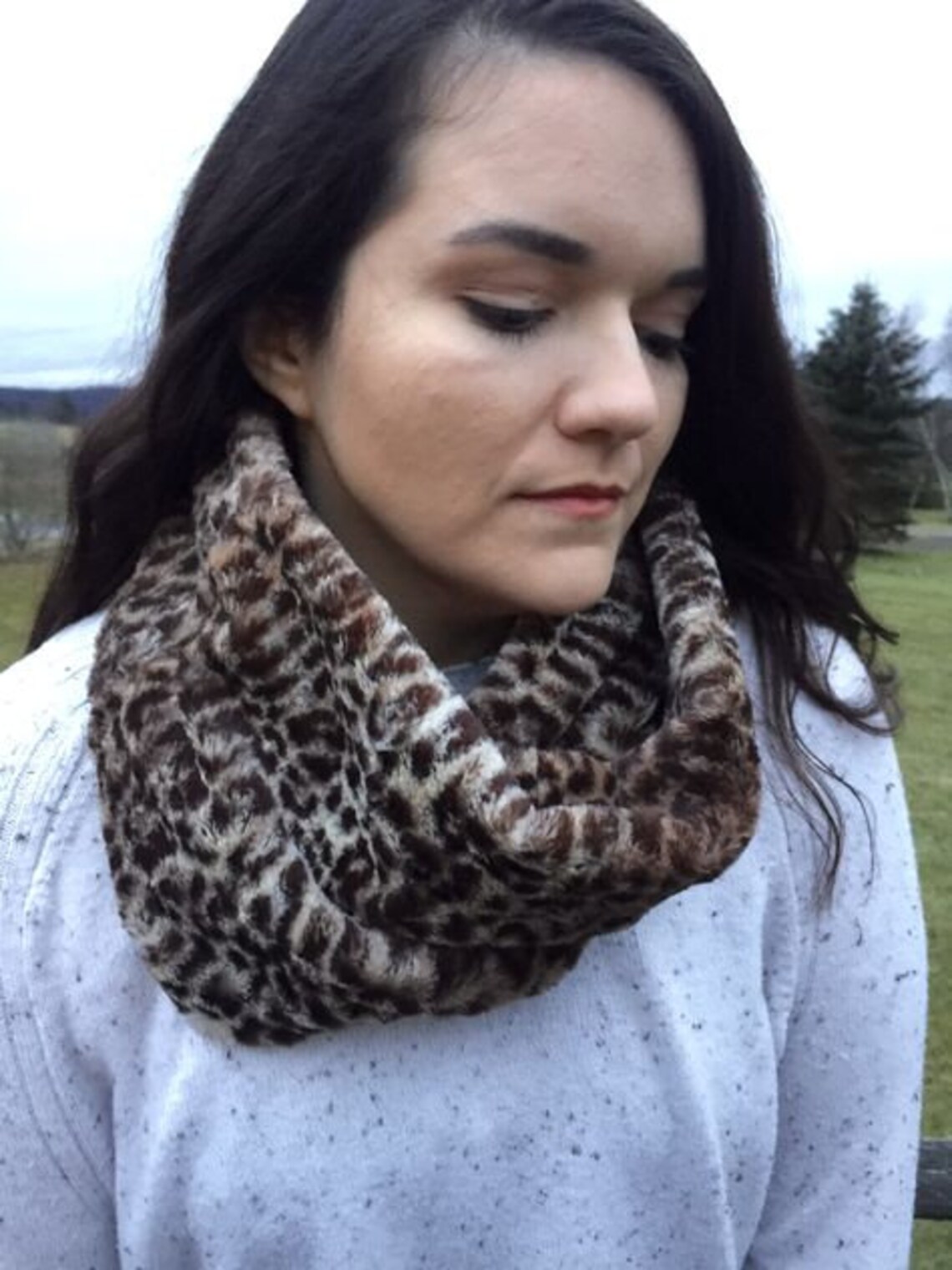 Cheetah Faux Fur Snood - Etsy