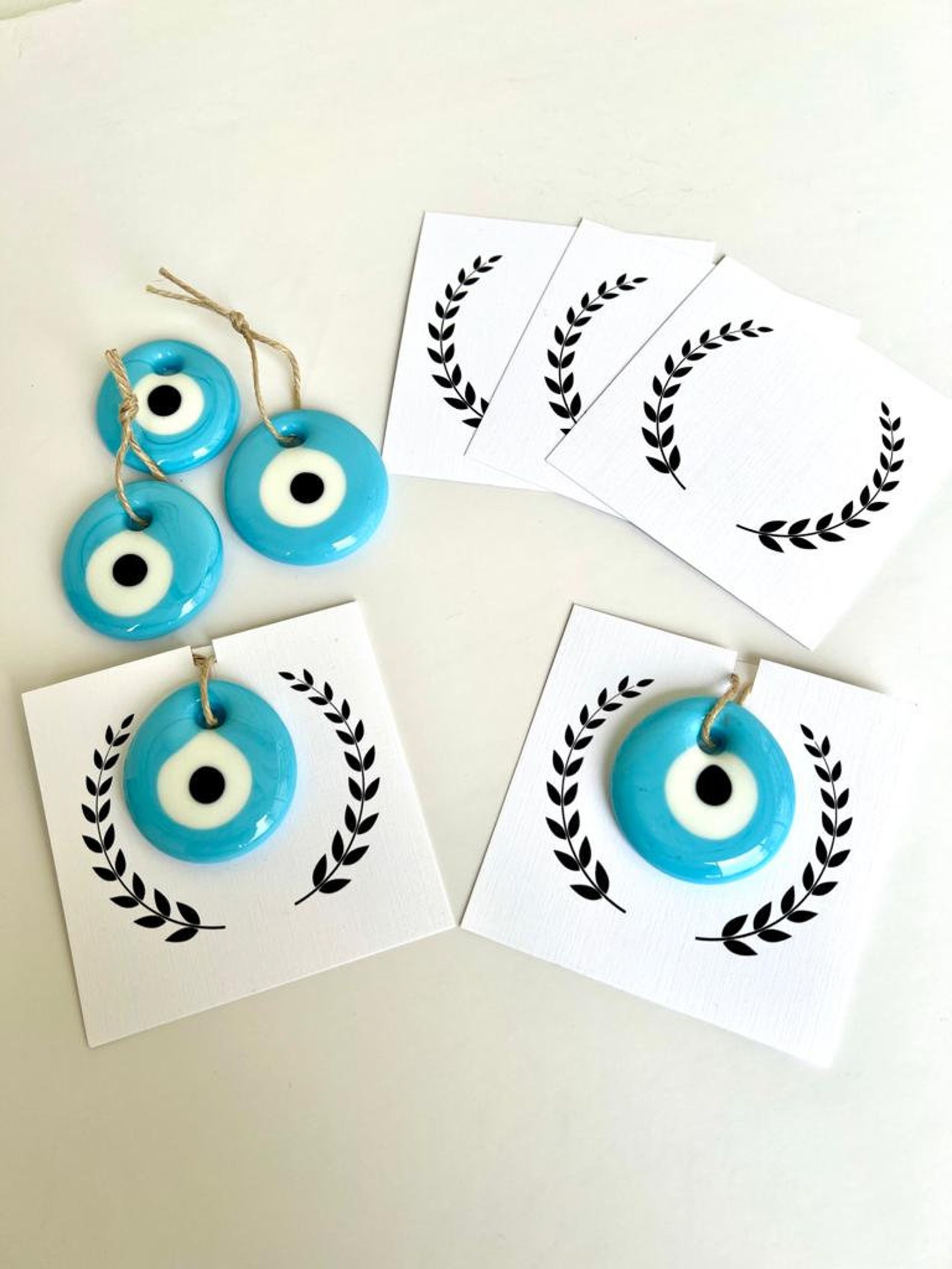 100pcs Evil Eye Beads, Greek Wedding Favors, Blue Evil Eye Beads ...