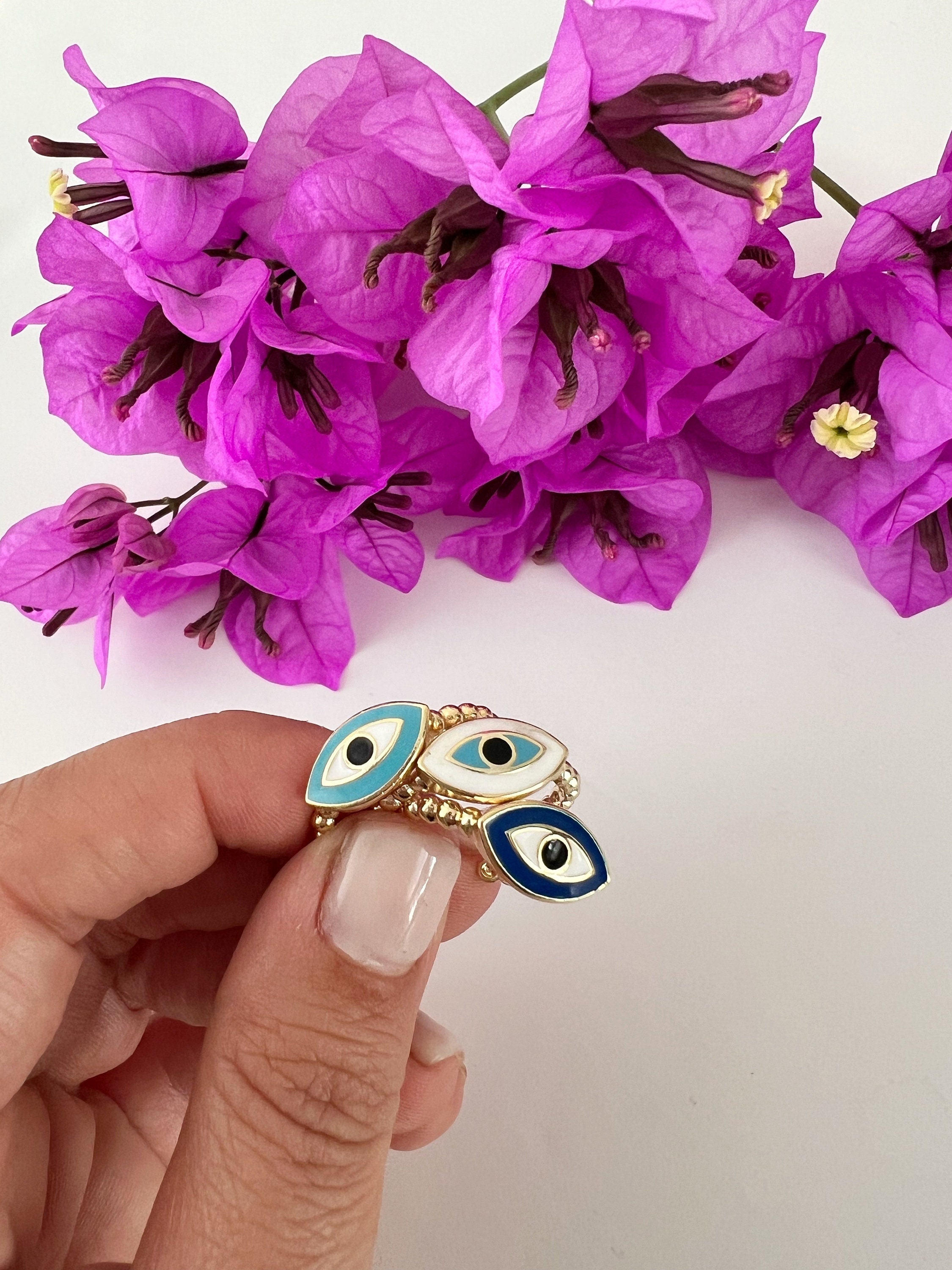 Evil Eye Ring, All Seeing Eye Ring, Spiritual Protection Ring, Eye Ring ...