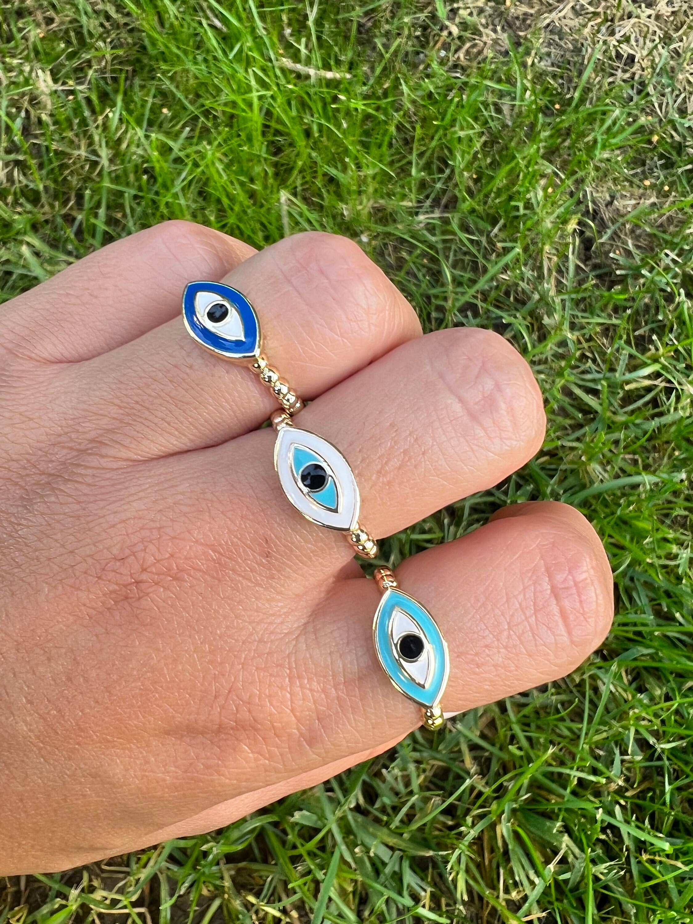 Evil Eye Ring, All Seeing Eye Ring, Spiritual Protection Ring, Eye Ring ...