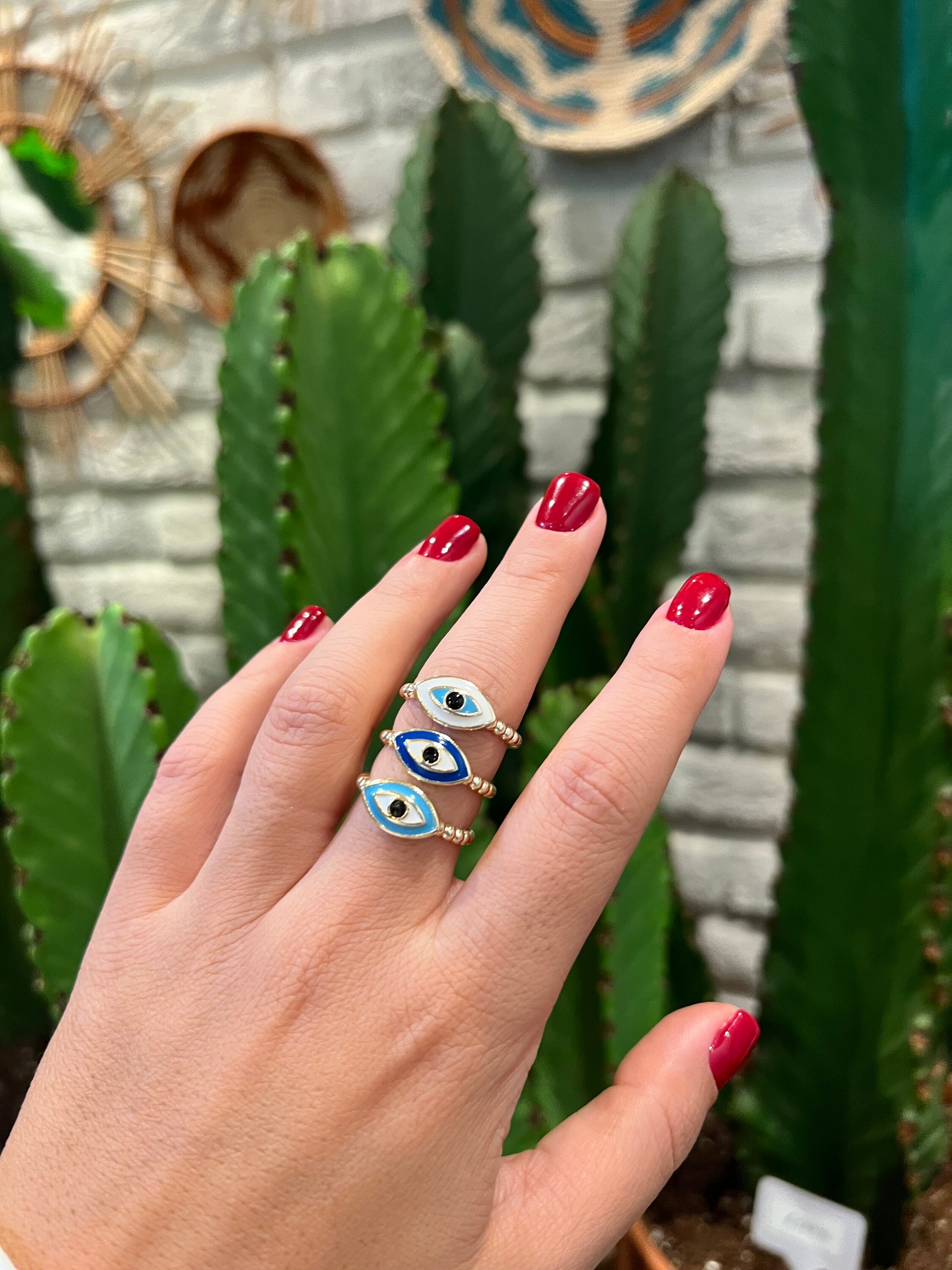 Evil Eye Ring, All Seeing Eye Ring, Spiritual Protection Ring, Eye Ring ...